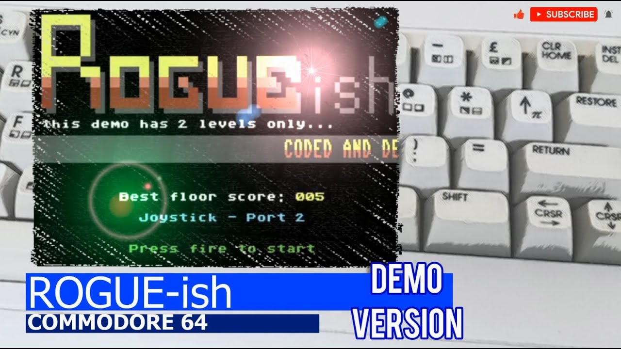 Commodore 64 -=ROGUE-ish=- demo - YouTube