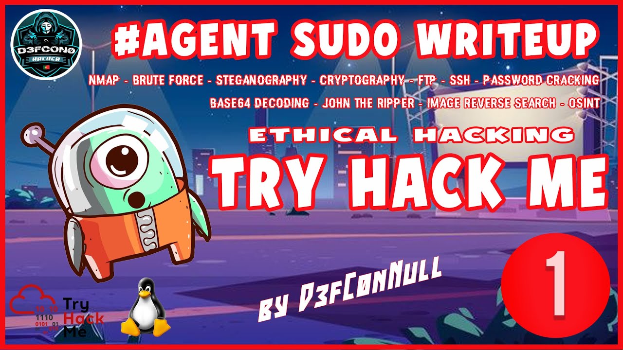 TRY HACK ME - AGENT SUDO STEP BY STEP - YouTube