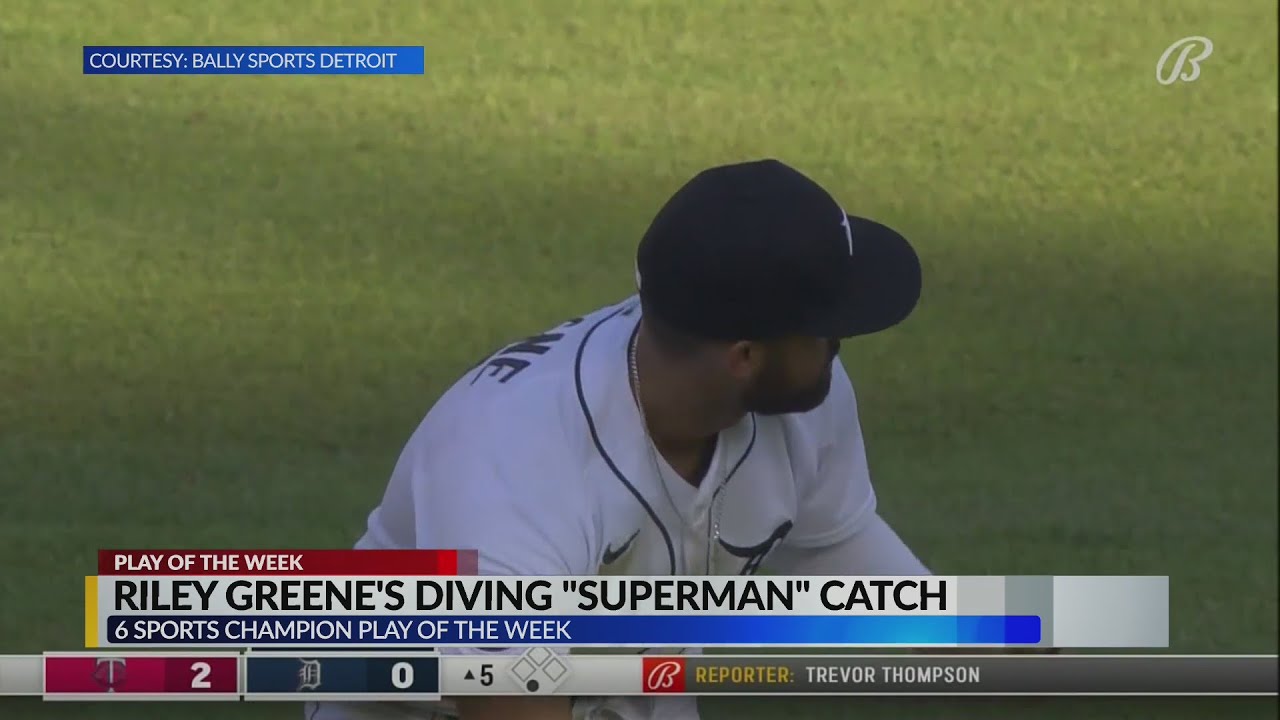 Riley Greene's Diving Superman catch - YouTube