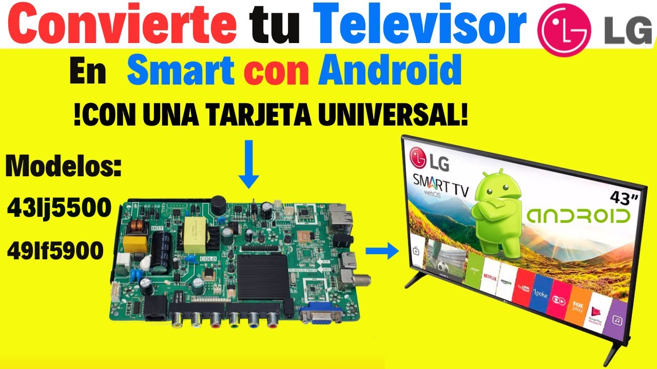 "¿No encuentras la tarjeta para tu TV LG? Instala una Universal con ...