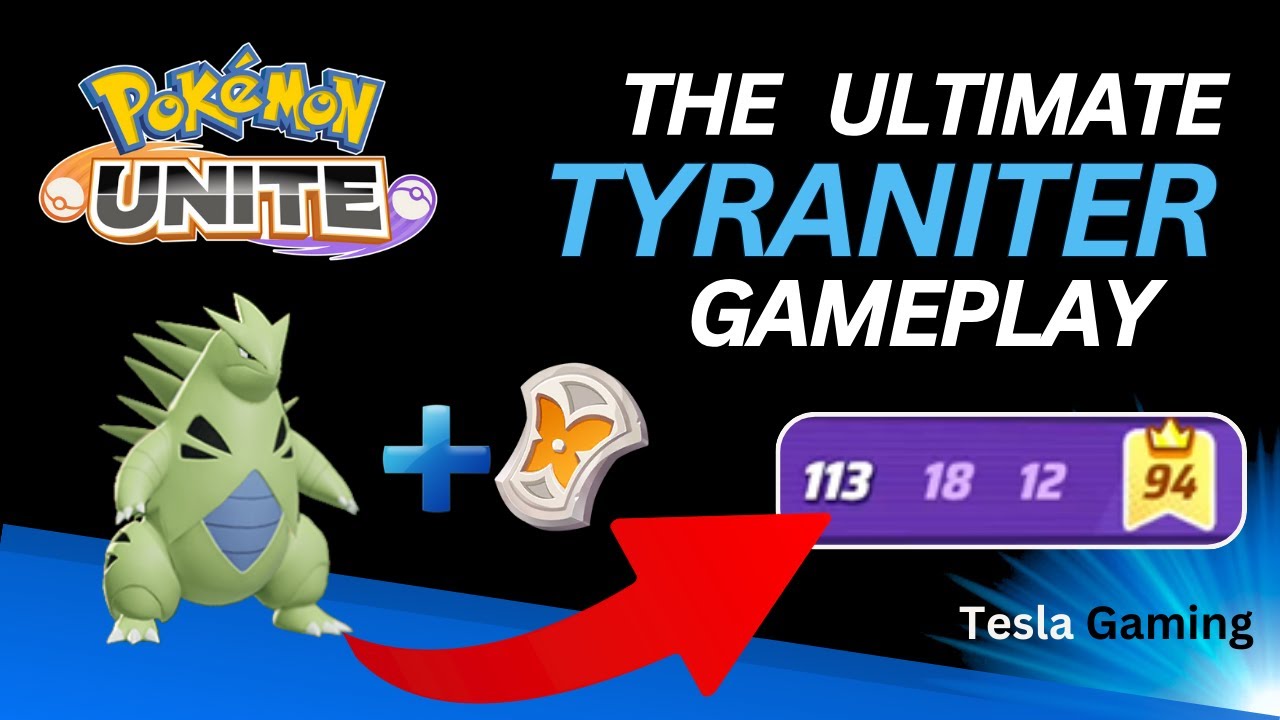 The TOP Tier Beast Tyranitar || Pokemon Unite || Tesla gaming - YouTube