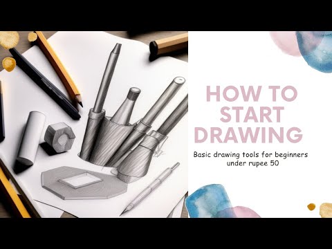 Art Materials for Beginners | How to StartDrawing | Drawing Tools For ...