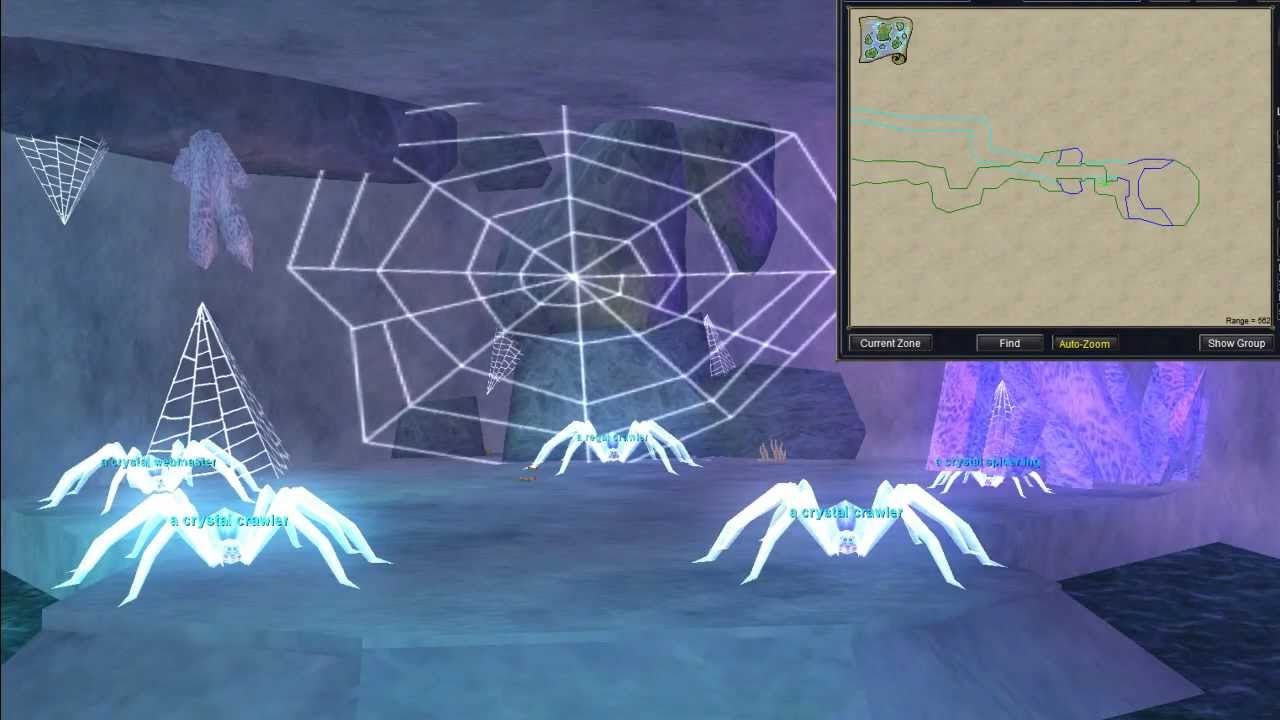 EverQuest Rain of Fear - Zone Run Through of Crystal Caverns: The ...