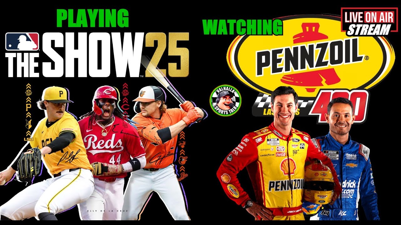 MLB the Show 25 while watching NASCAR. - YouTube