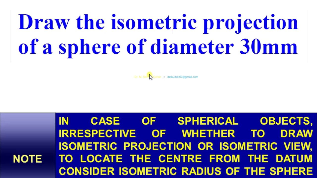 16.20 Isometric projection – Sphere - YouTube
