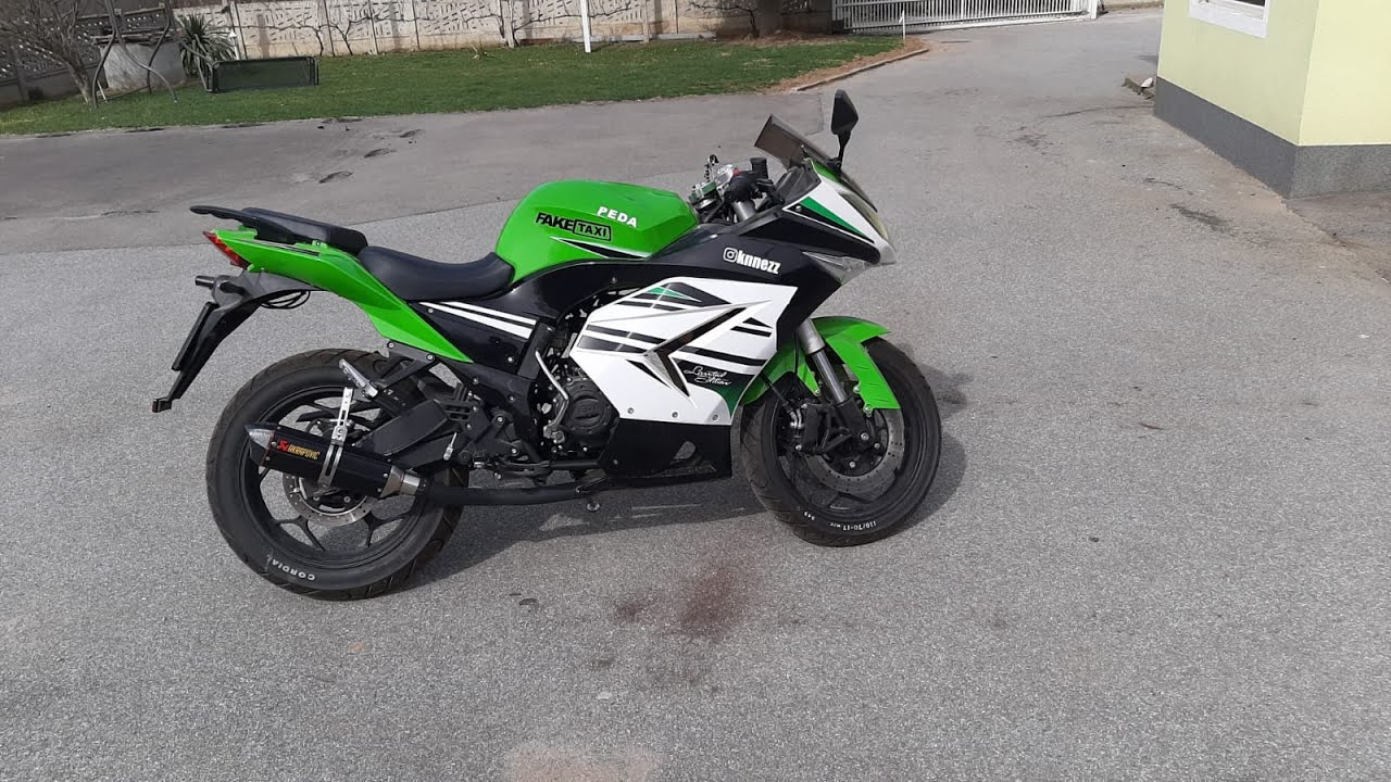 Peda Pro XT 125 Fake Akrapovič - YouTube