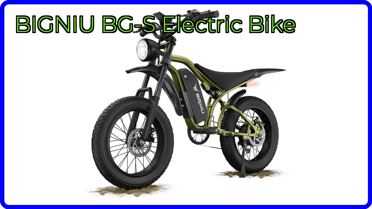 REVIEW (2025): BIGNIU BG-S Electric Bike. ESSENTIAL details. - YouTube