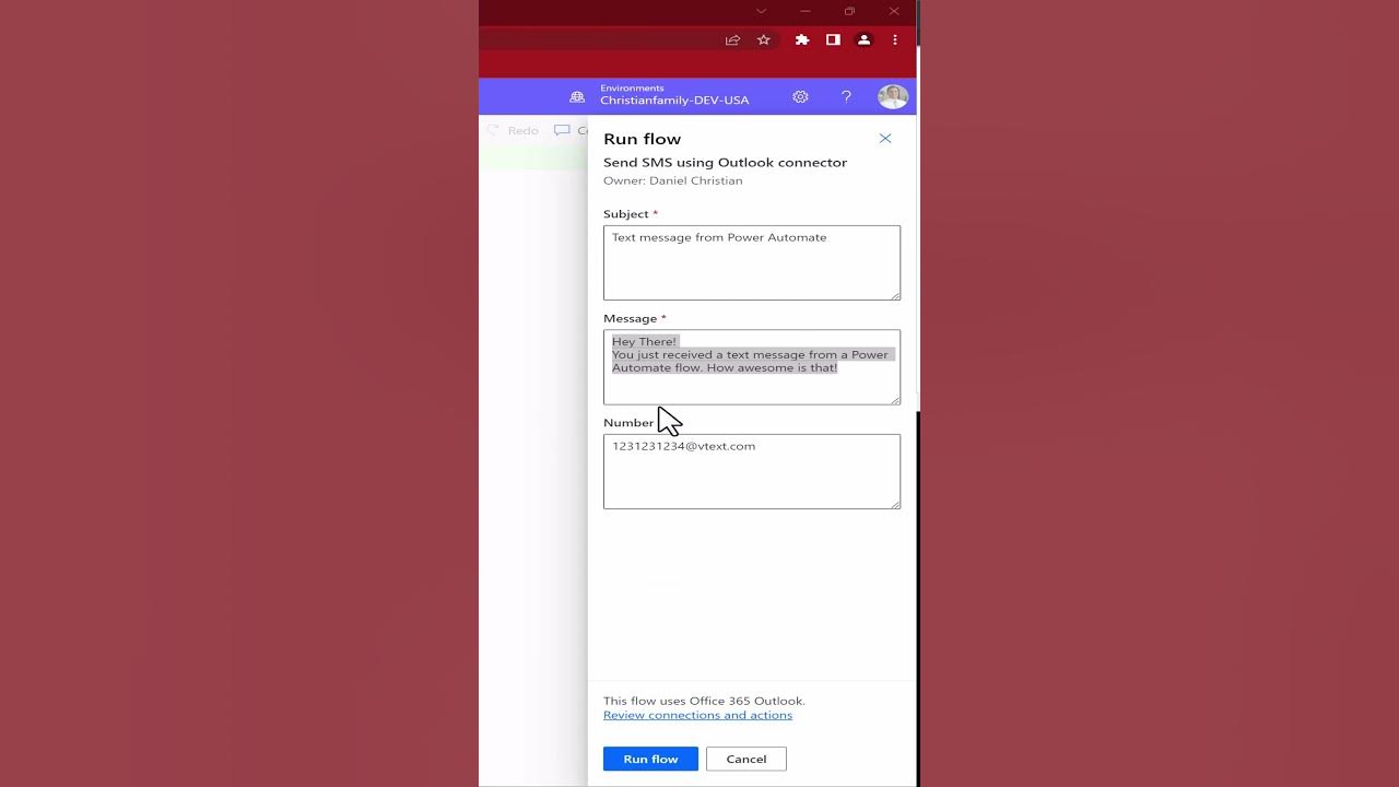 Send Text Messages using Power Platform #shorts - YouTube