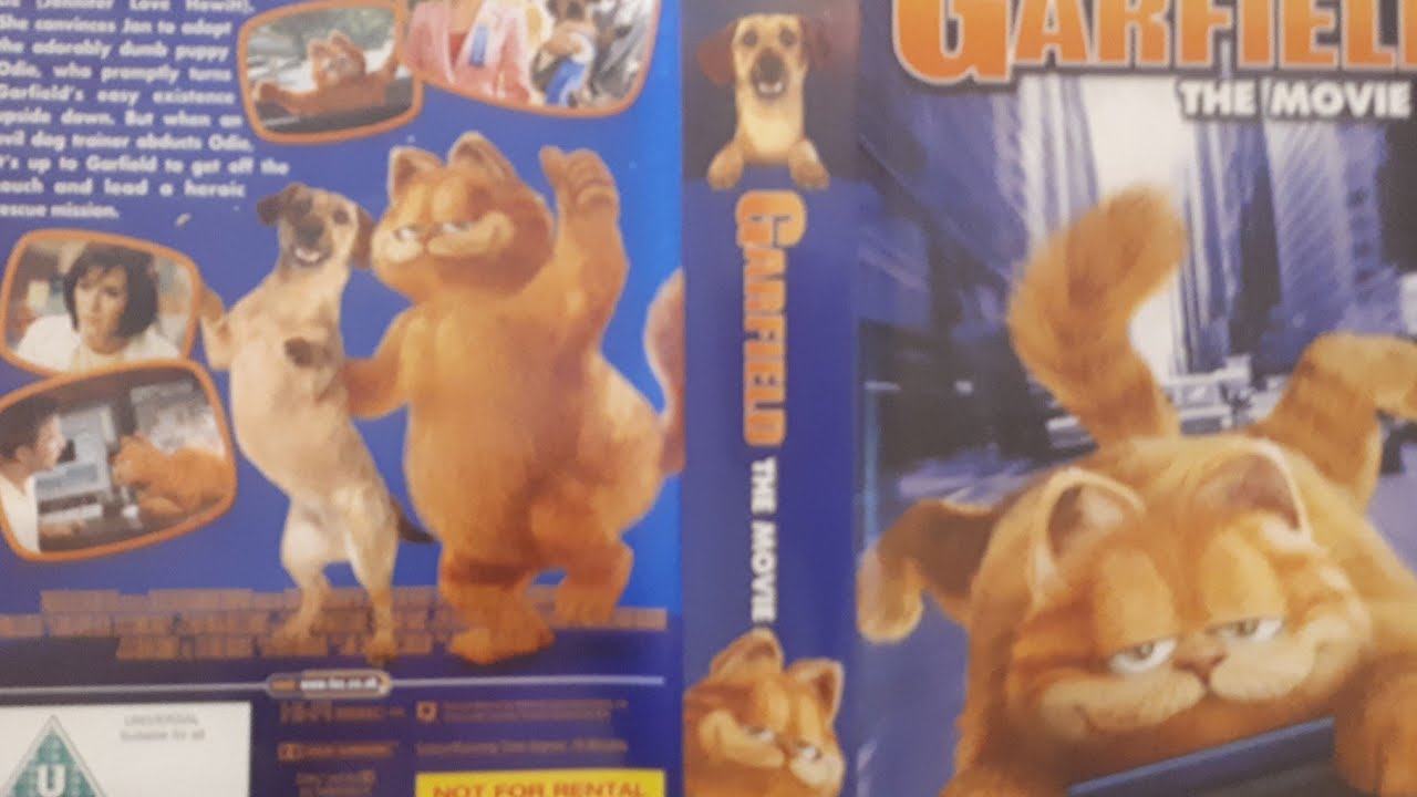 Original VHS Opening: Garfeild The Movie (UK Retail Tape) - YouTube