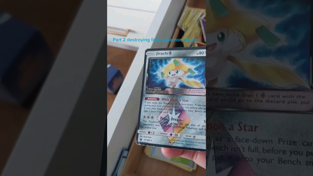 destroying fake pokemon part 2 #pokemon #pokemoncards #shorts ...