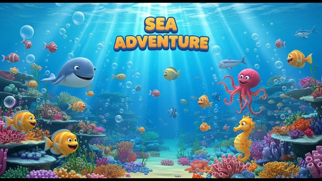 Under the Sea Adventure | 3D Ocean Learning Story for Kids | Animagic ...