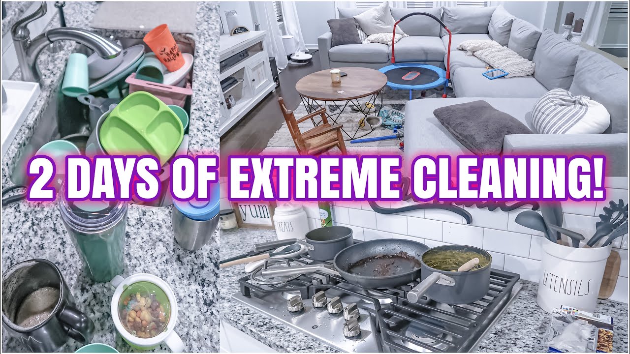 2 DAYS OF EXTREME CLEANING! | MESSY HOUSE TRANSFORMATION | REAL LIFE ...