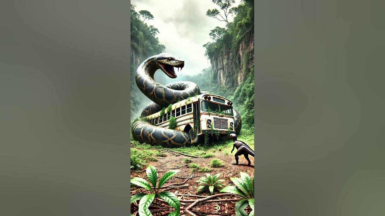 Anaconda snake attacks bus ai / Amazon Jungle / Discovery #shorts # ...