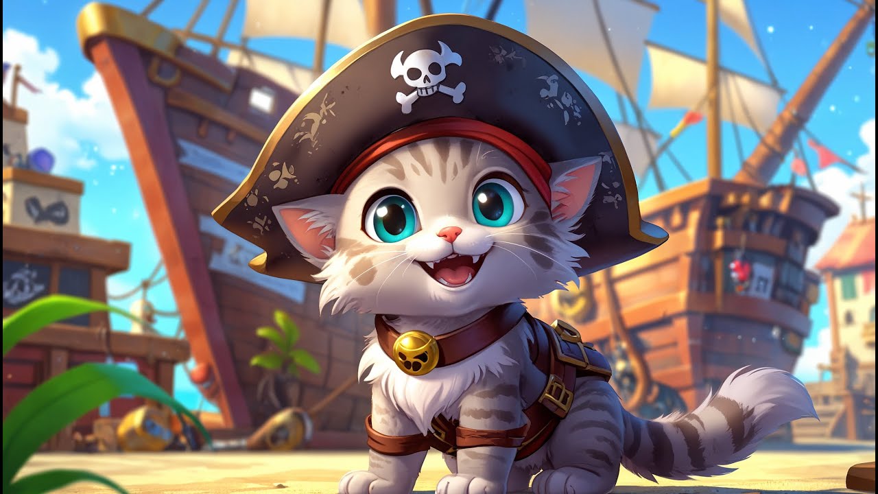 Pirate Kitten Learns the Seasons | Kids Song | Daisy Town - YouTube