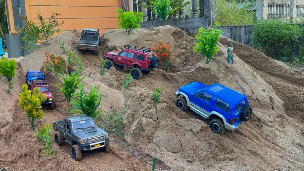 1/14 Scale Rc Car: Rc car off-road test drive sand mountain road,Rc ...