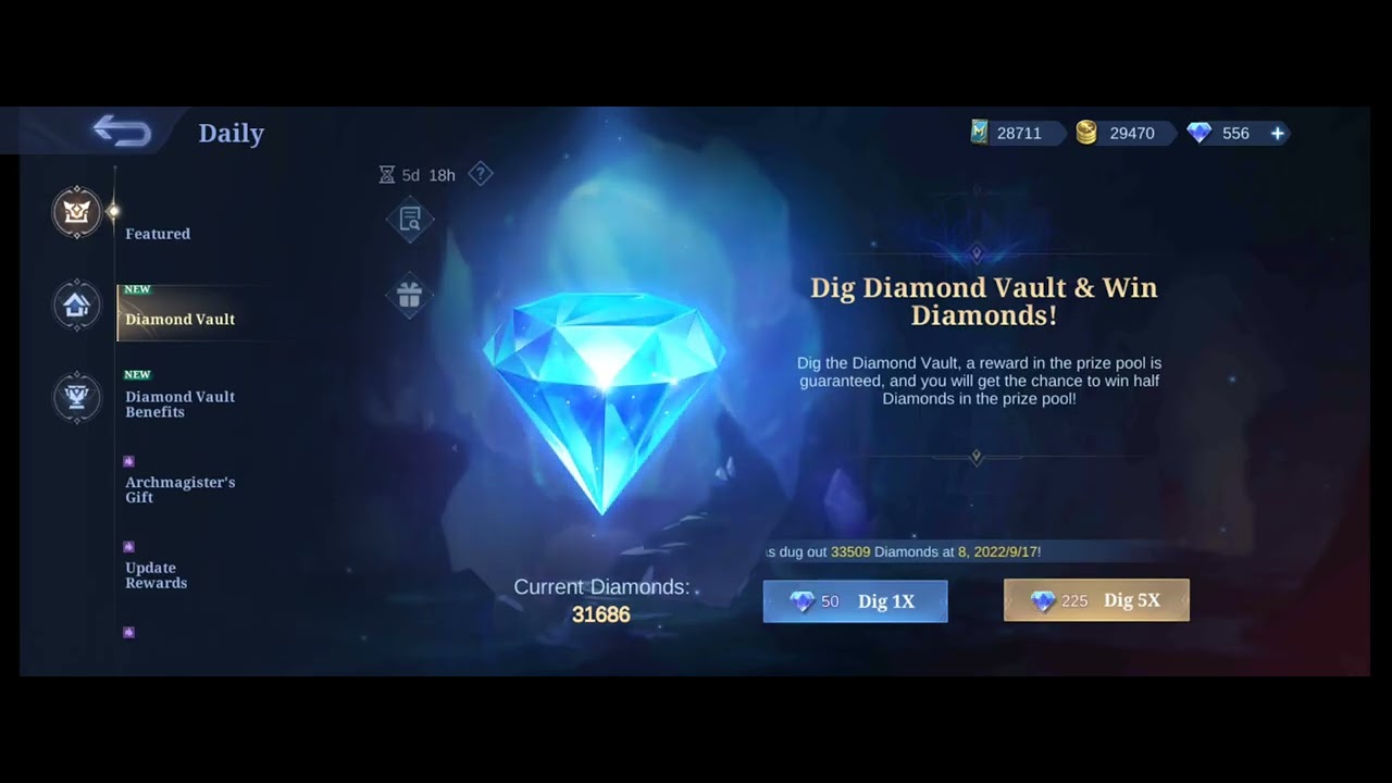 Mobile Legends Bang Bang Diamond Digging Event! - YouTube