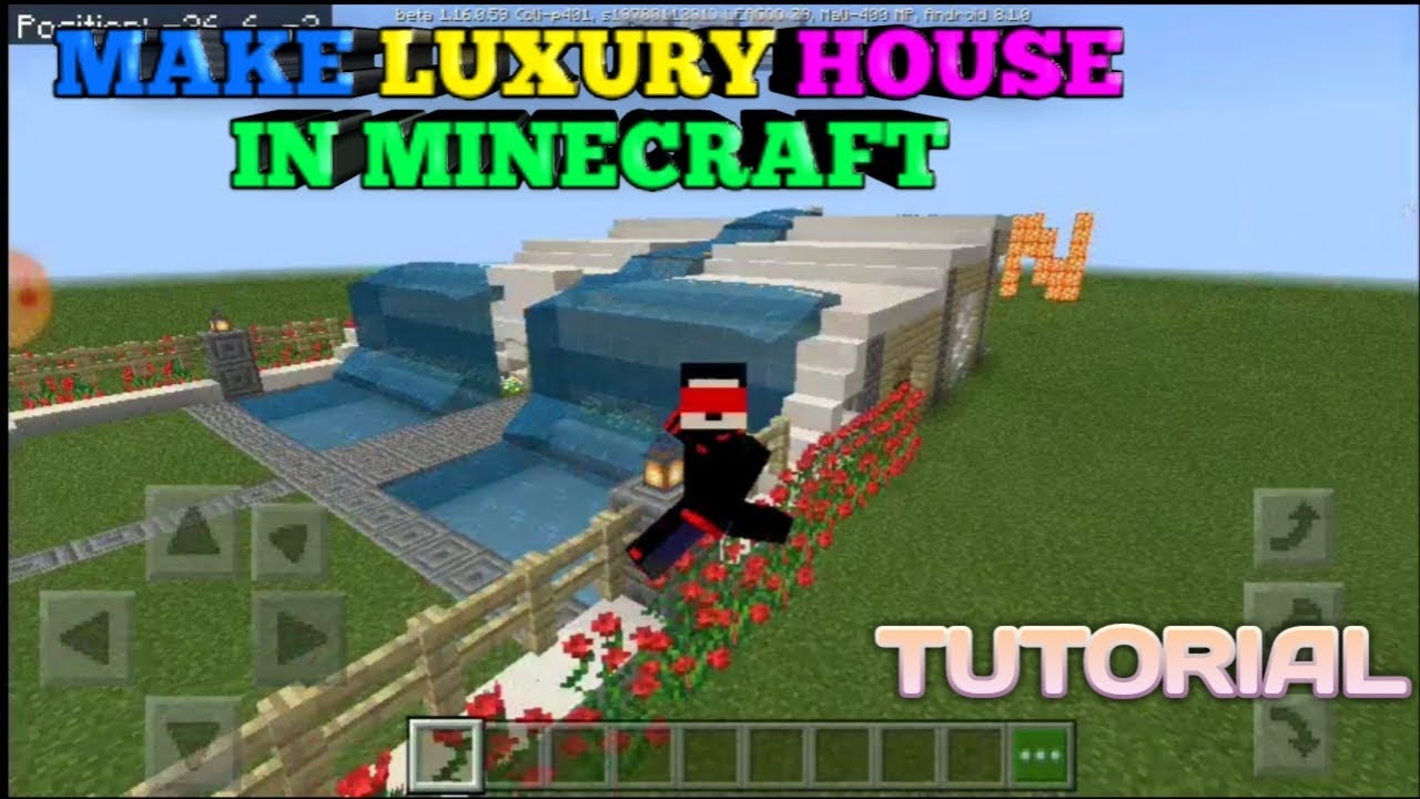 Tutorial Make Luxury House In Minecraft | Easy For Build | Biggest ...