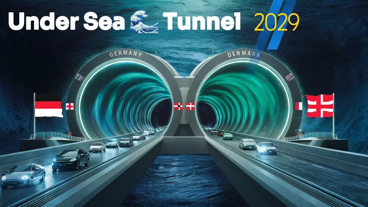 World longest underwater tunnel between Germany and Denmark - YouTube