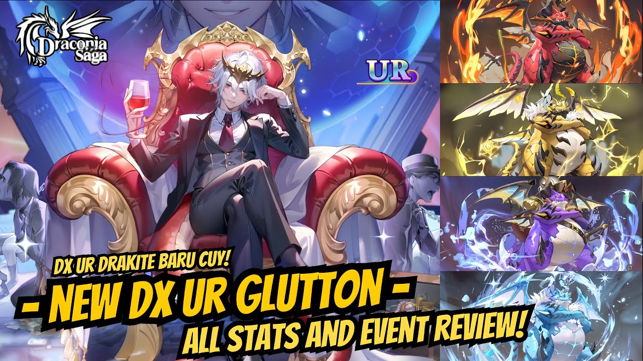 New DX UR Drakite-Oracle Glutton! and Event Review! - Draconia Saga Sea #63 - YouTube