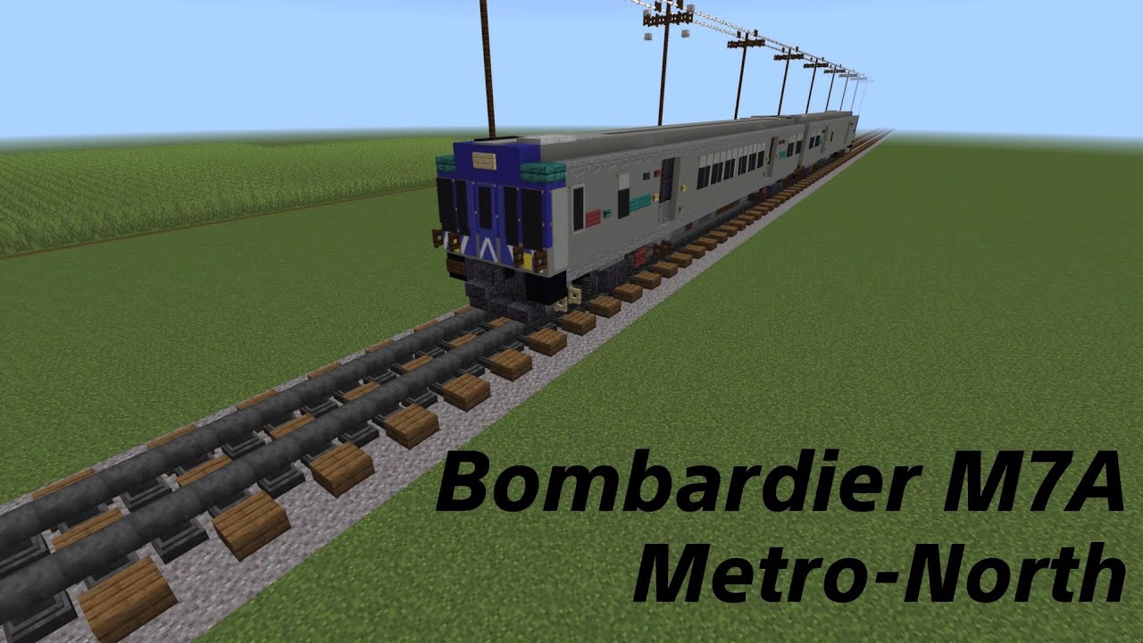 How To Build The Metro-North Bombardier M7A In Minecraft (1.5:1) - YouTube