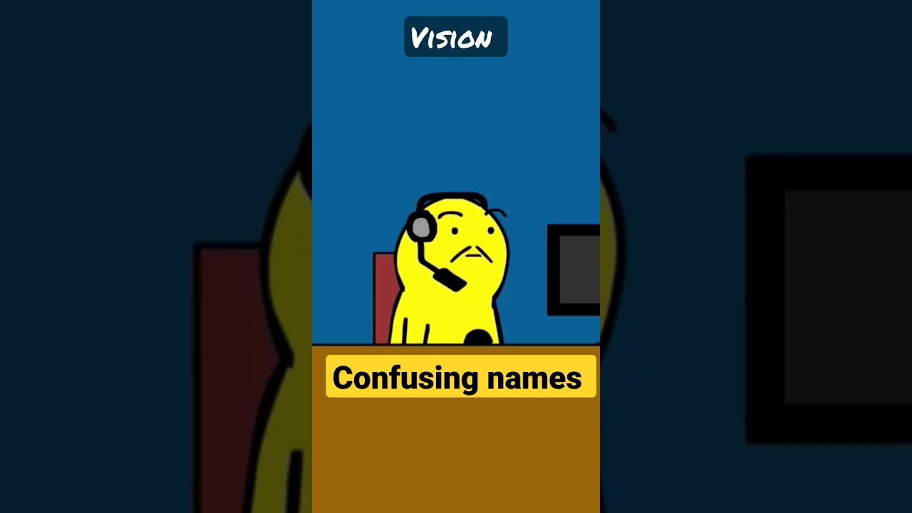 confusing names 😂😂 #shorts #comedy #comics #cartoon #English #world # ...