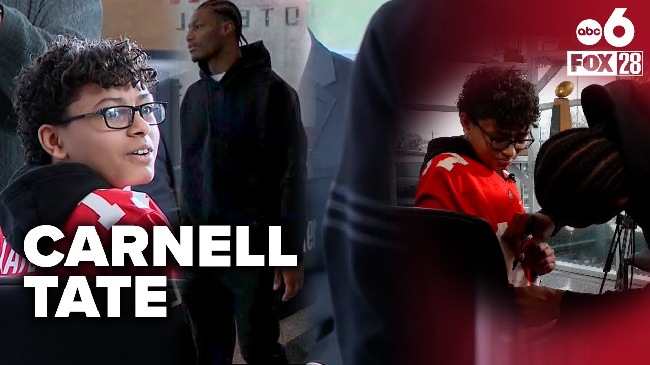 Carnell Tate inspires a young fan with a surprise appearance after ...