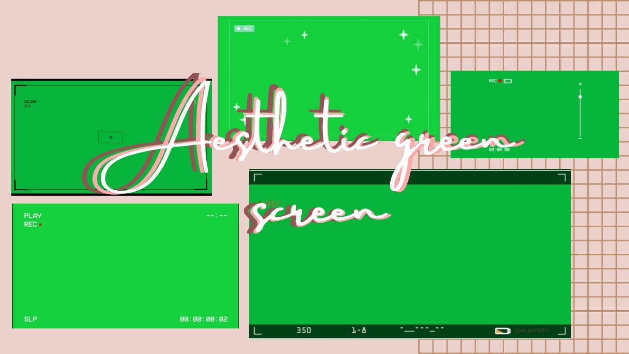 Aesthetic camera frame green screen | NO COPYRIGHT | FREE - YouTube