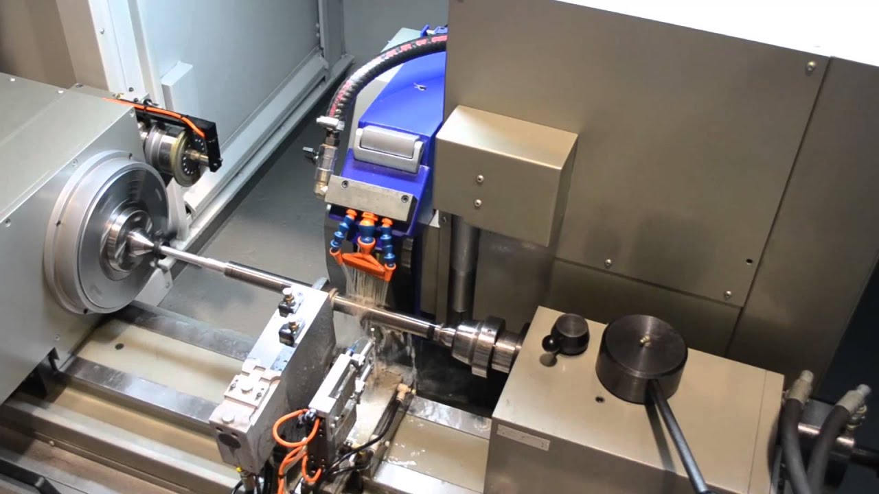 Cylindrical aerospace part grinding - YouTube