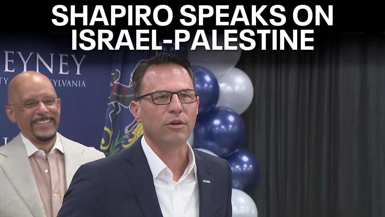 Josh Shapiro speaks on Israel-Palestine, views on two-state solution - YouTube