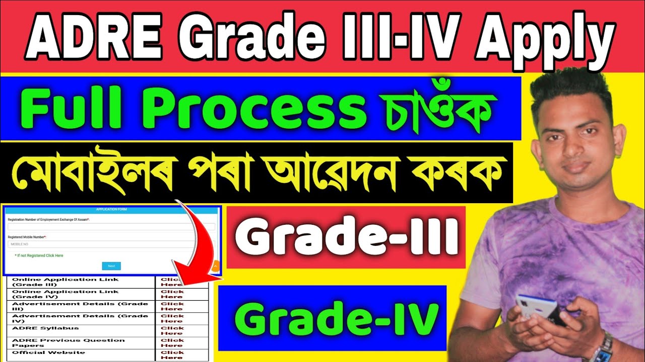 ADRE Online Apply Full Process, ADRE Grade III Apply, ADRE Grade IV ...