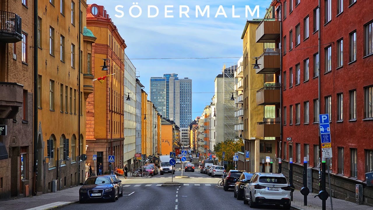 Stockholm, Södermalm - Walking from Skanstull to Medborgarplatsen via ...