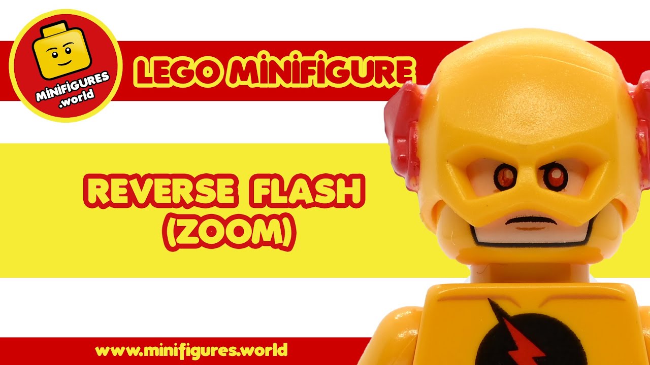 LEGO minifigure: Reverse Flash (Zoom) (sh471) [SUPER HERO] - YouTube