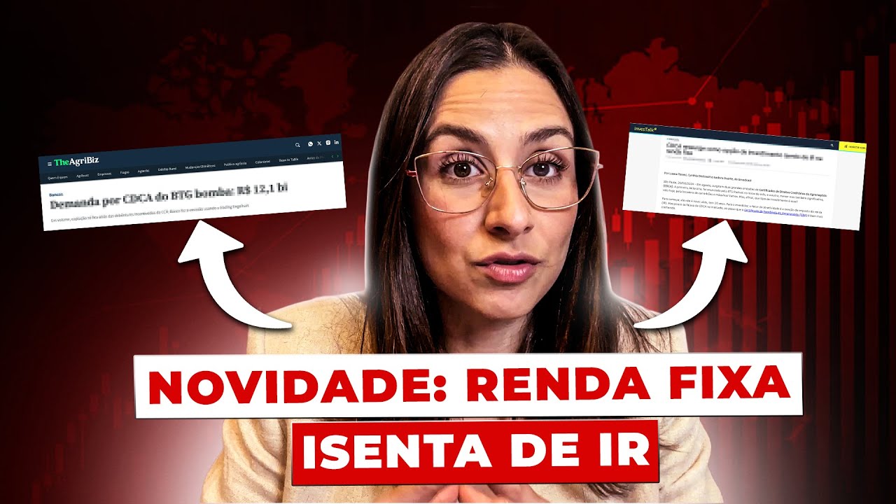 Novidade! Conheça as CDCAs: a nova renda fixa isenta de IR! - YouTube