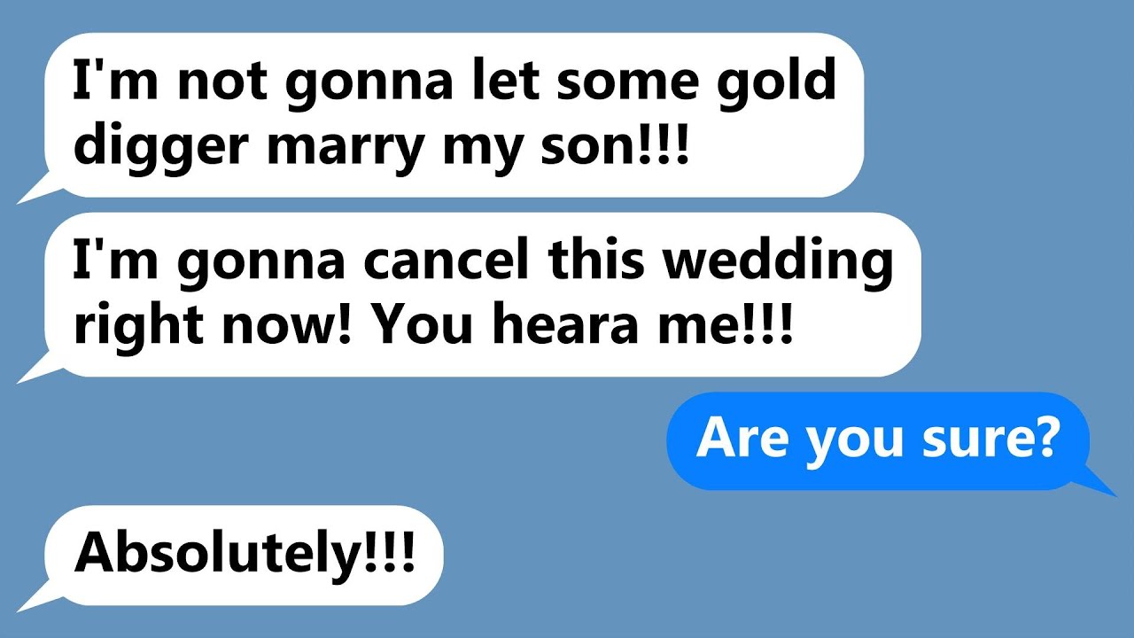 My fiancé's mother asked me to call off the wedding on the wedding day ...