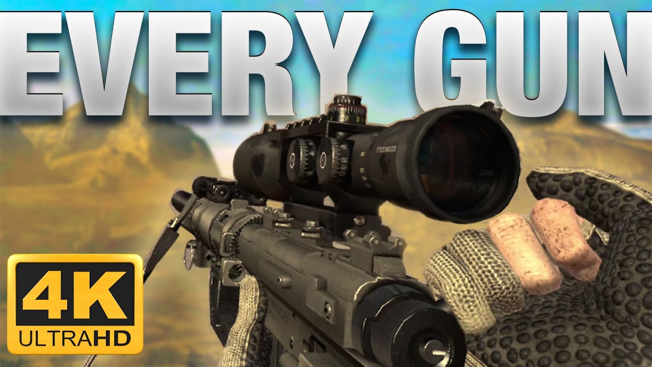 MODERN WARFARE 2 - ALL GUN SOUNDS AND RELOAD ANIMATIONS [4K 60FPS ...