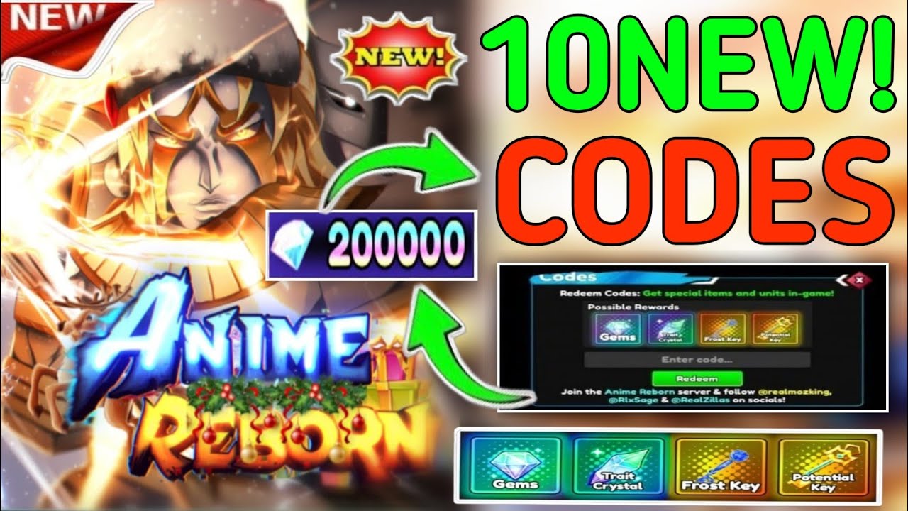 💥 REDEEM 2025 💥 ANIME REBORN CODES 2025 - ROBLOX ANIME REBORN CODES ...