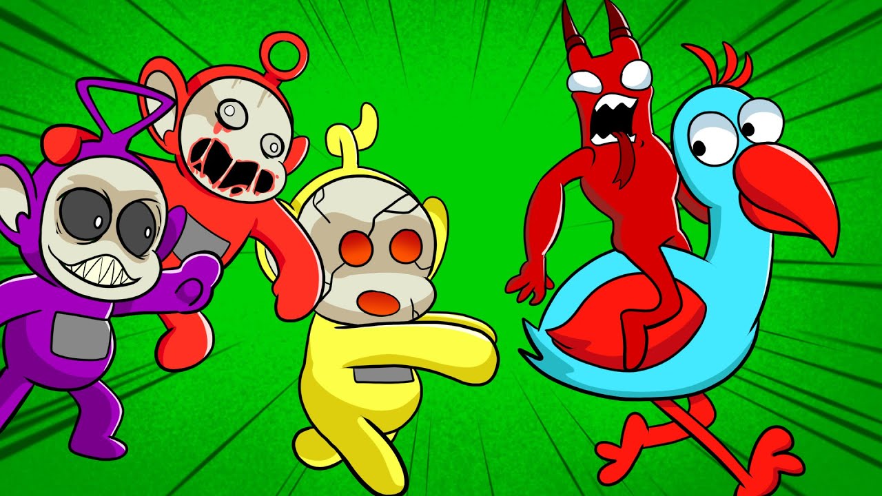 Evil Teletubbies With Guns Warrior Tubbies (FROM THE BABY SUNRON)