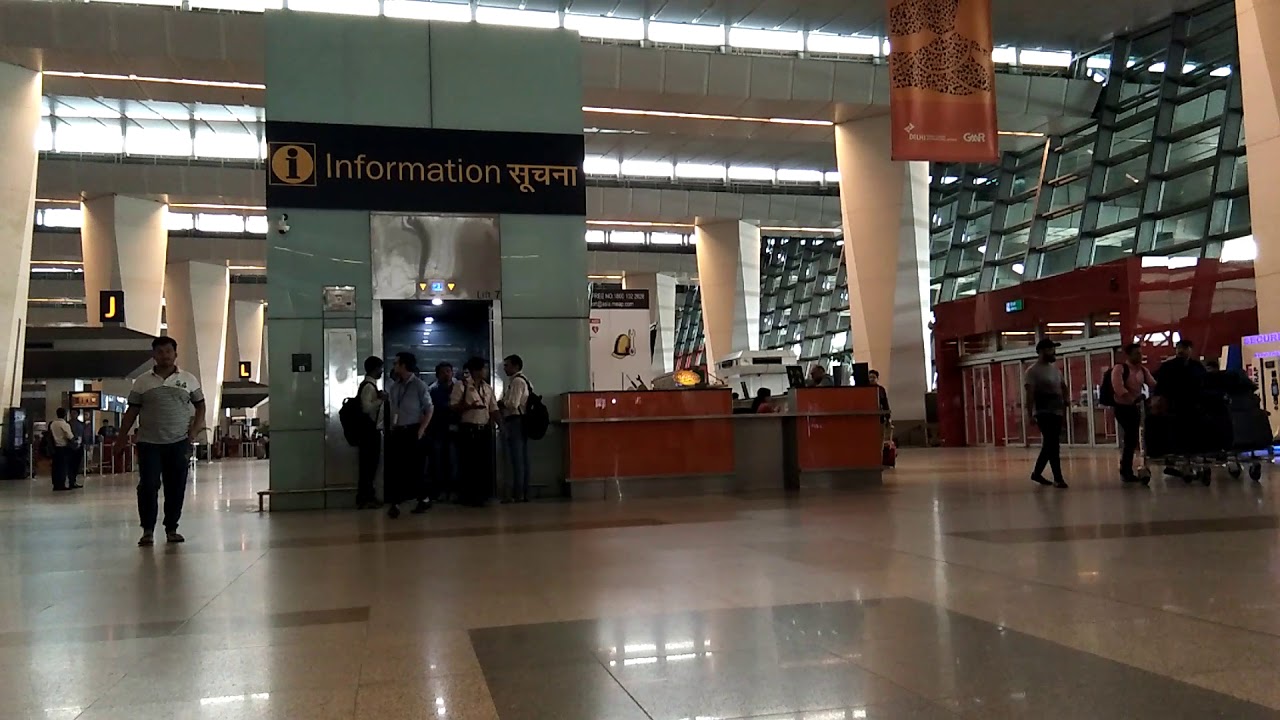 IGI AIRPORT T3 check-in counters row - YouTube