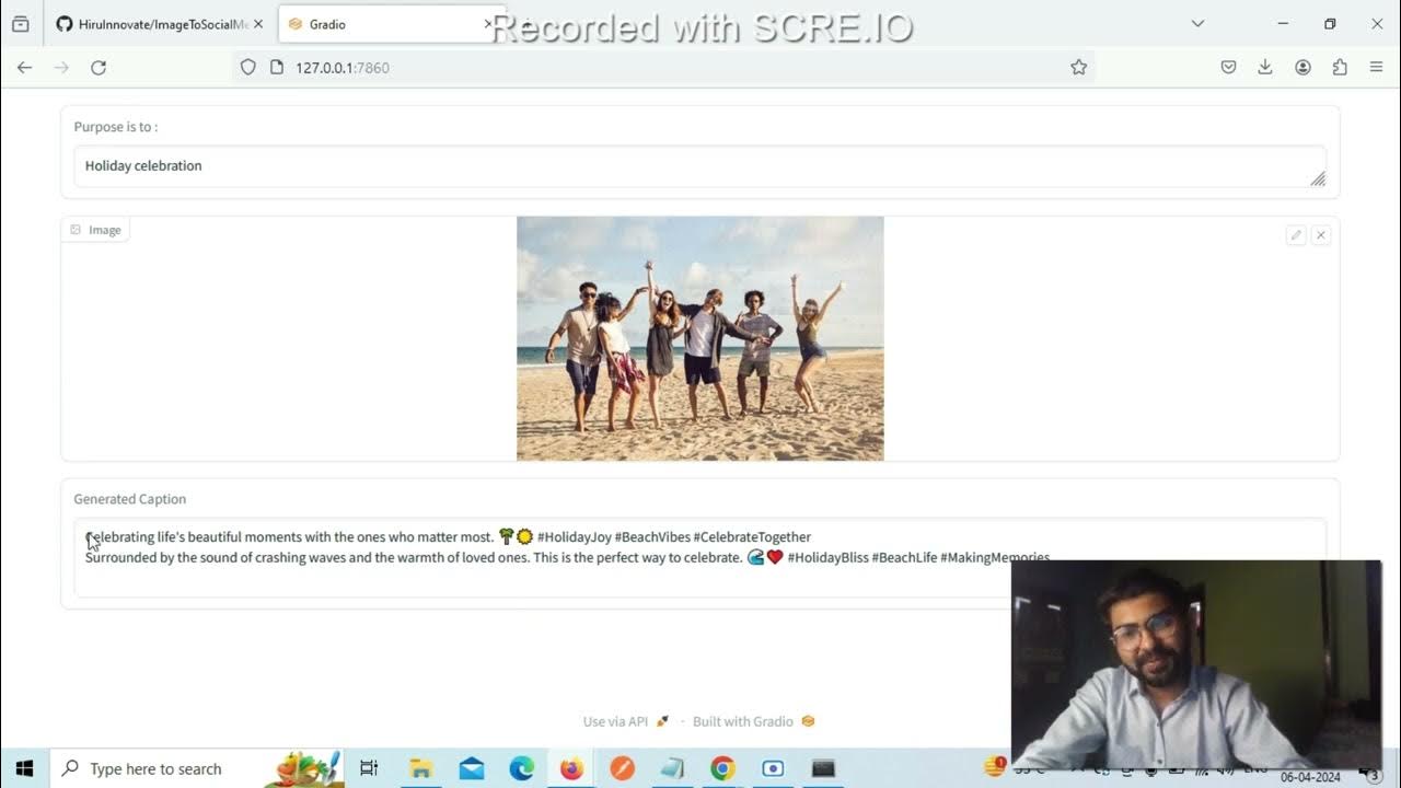 Image to Social Media Caption Generator - Generative AI Computer Science Project using Vit-GPT2 ...