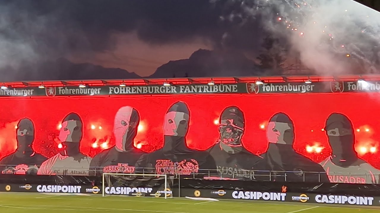 30.11.2024 SCR Altach - Sturm Graz 1:1, Choreo & Pyroshow / Pyrointro ...