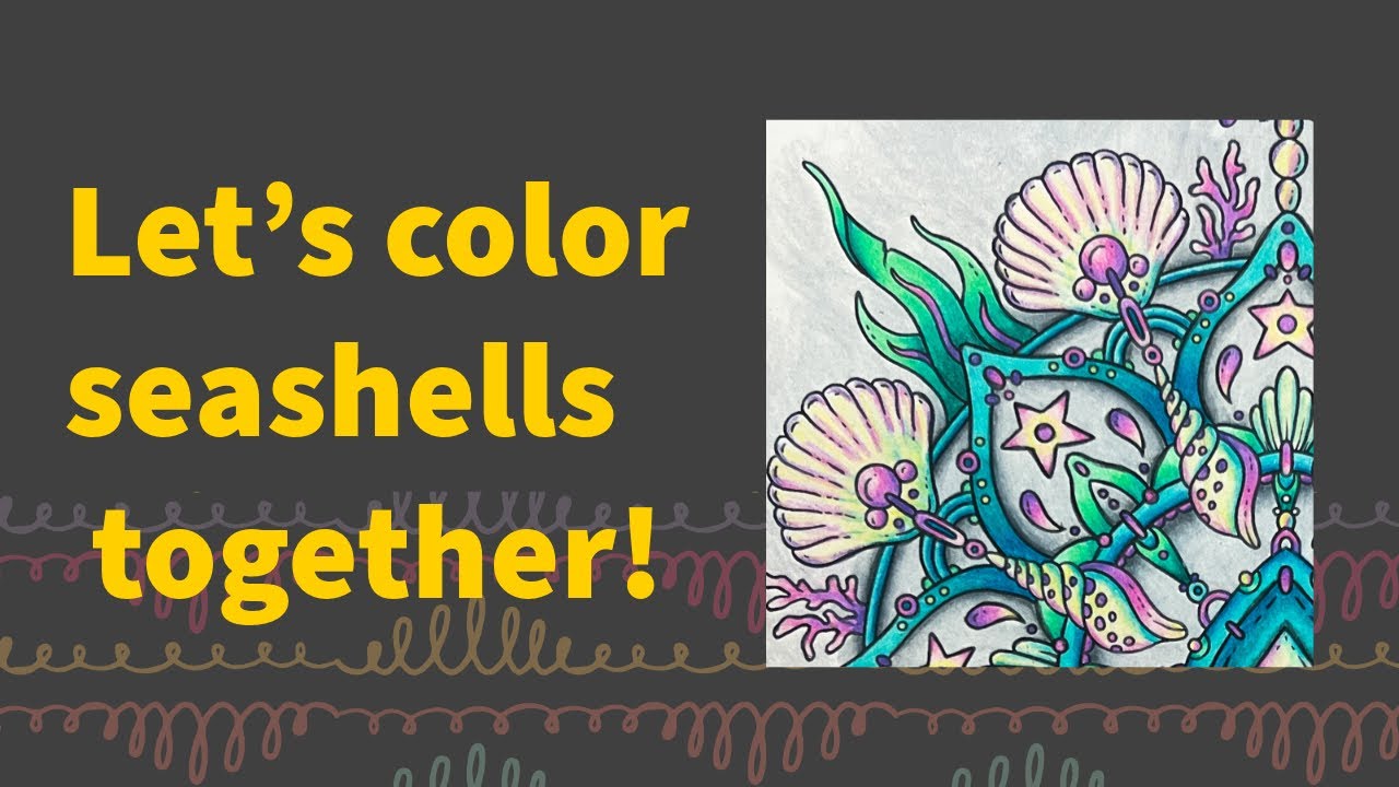 Creating Vibrant Iridescent Seashells with Colored Pencils - YouTube