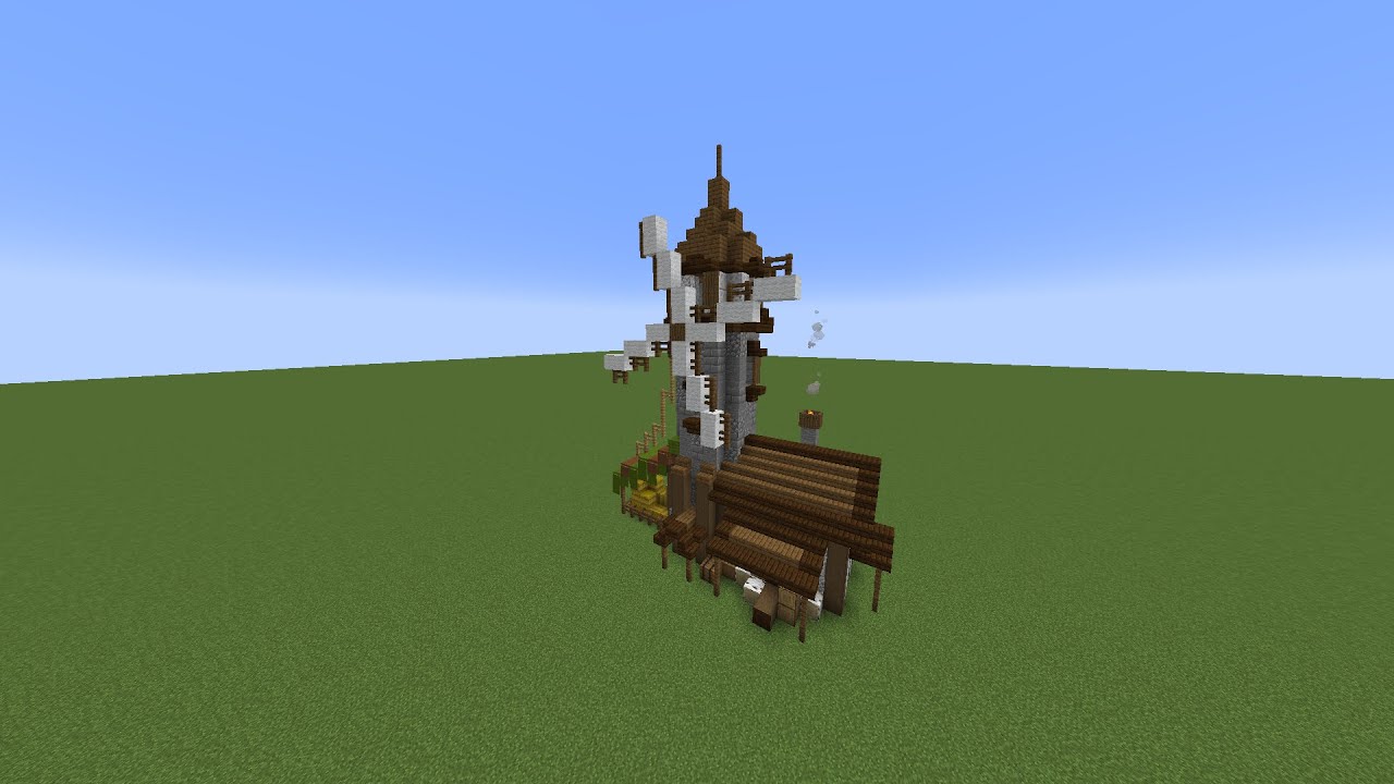 Minecraft Windmill Tutorial - YouTube