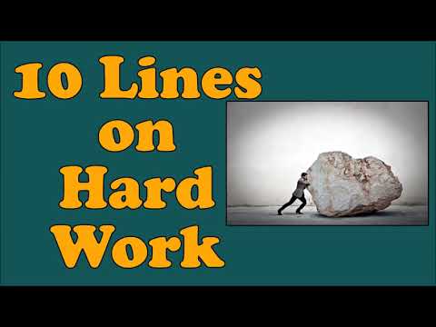 10 Lines on Hard Work in English - YouTube