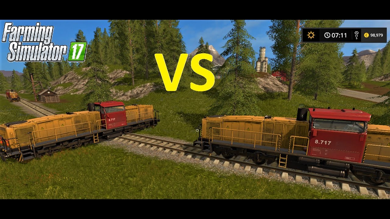 Farming Simulator 17| TRAIN VS +400 KMH TRAIN - YouTube