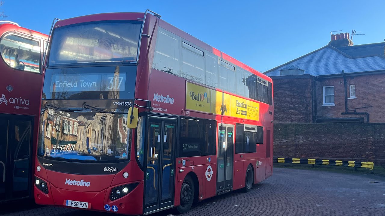 London bus route 317- Waltham Cross to Enfield - YouTube