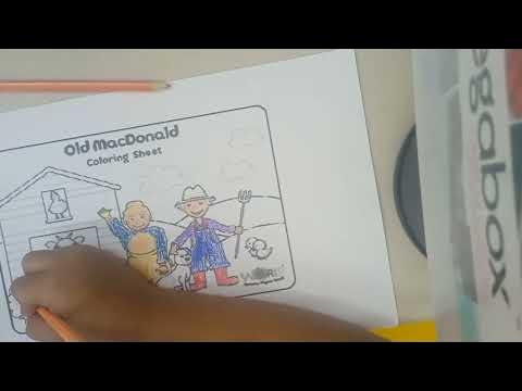 Old macdonald had a farm drawing colors - YouTube
