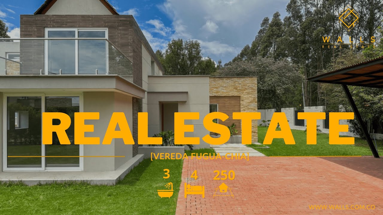 VENTA DE ESPECTACULAR CASA MODERNA, UBICADA EN VEREDA FUGUA-CHIA - YouTube