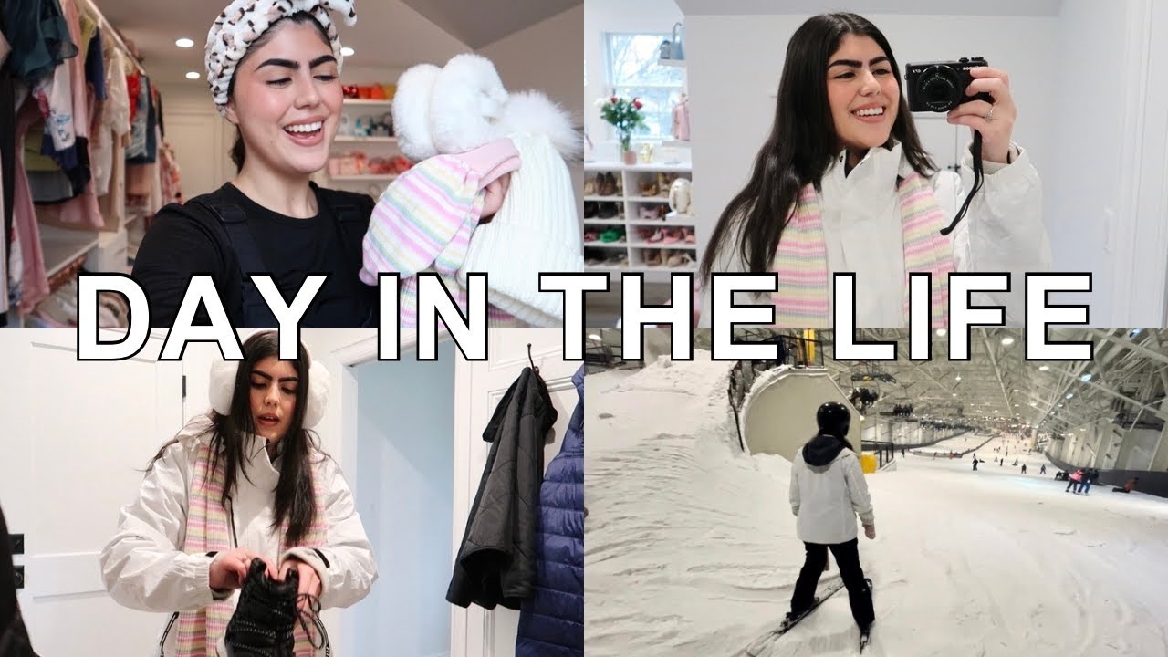 VLOG: Come Skiing with me! GRWM, Winter Ski Outfit & Lazy Dyson Airwrap Tutorial | Gabriella ...
