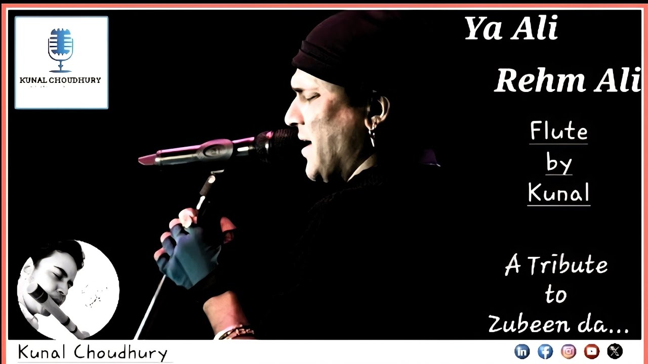 Ya Ali (From Gangster) | Flute by Kunal | A Tribute to Zubeen garg ...