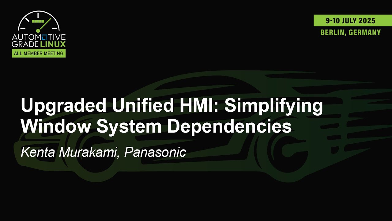 Upgraded Unified HMI: Simplifying Window System Dependencies - Kenta ...